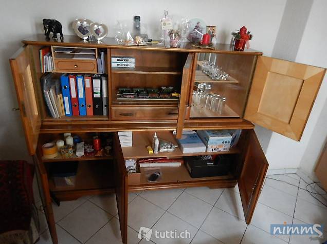 Buffet 2 teilig, 50-60er Jahre, Kirschbaumholz, oh - 311184